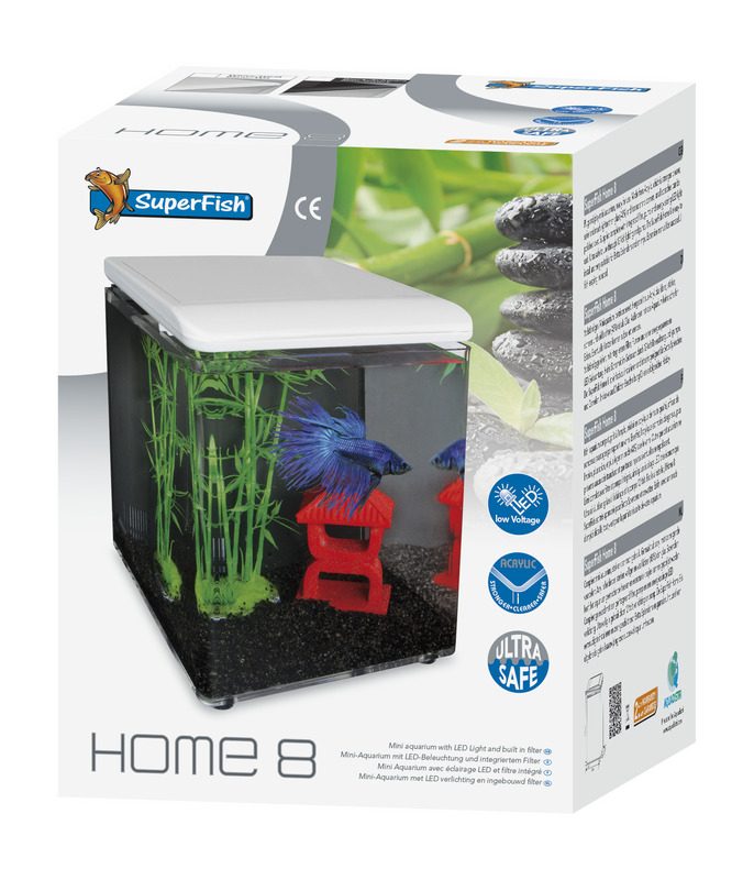 SuperFish aquarium Home 8 wit | Sascha Diertotaal
